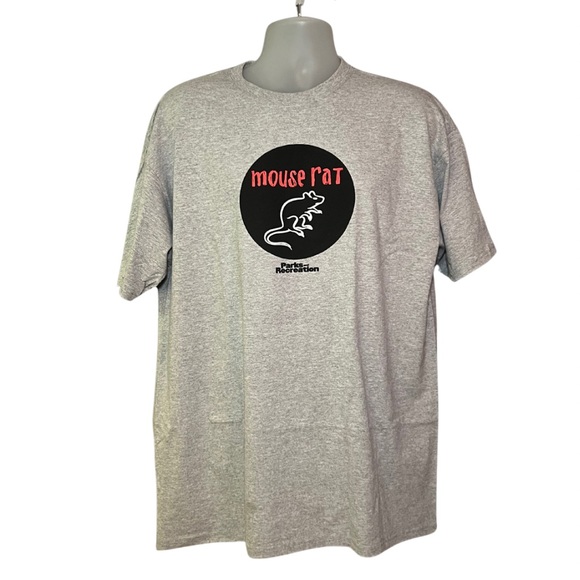 Shirts | New Parks Recreation Mouse Rat Band Tee Short Sleeve Size Xl ...